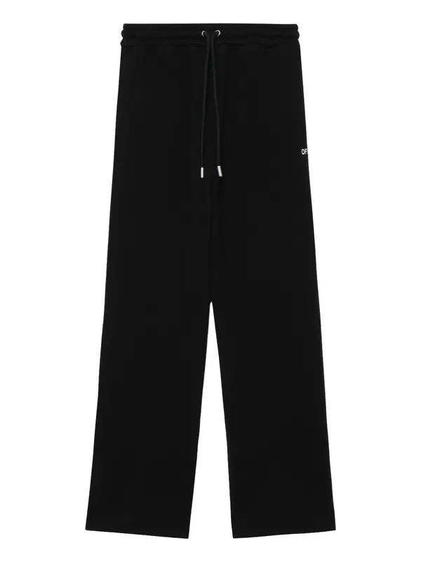 Off-White Cotton Trousers - Black
