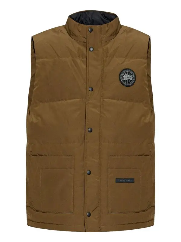 Canada Goose Logo-patch Gilet - Green
