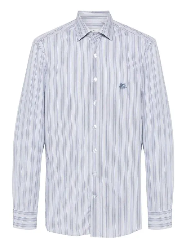 Etro Pegaso Embroidery Shirt - Blue