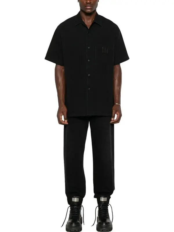 Givenchy Logo-patch Shirt - Black