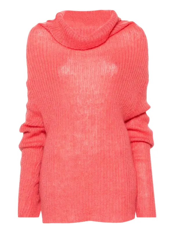 Yohji Yamamoto Cowl-neck Sweater - Pink