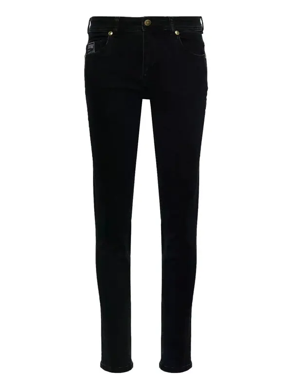 Versace Logo-plaque Skinny Jeans - Blue