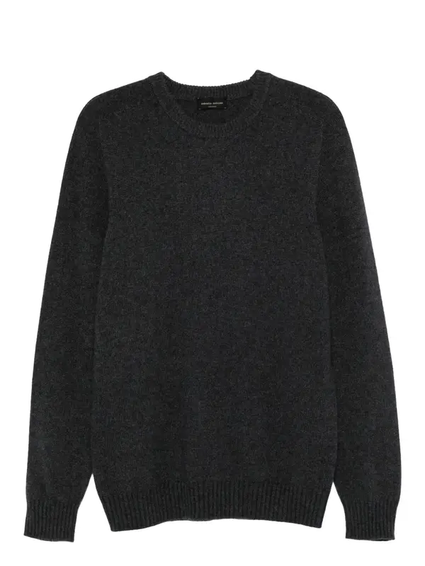 ROBERTO COLLINA Crew-neck Jumper - Grey