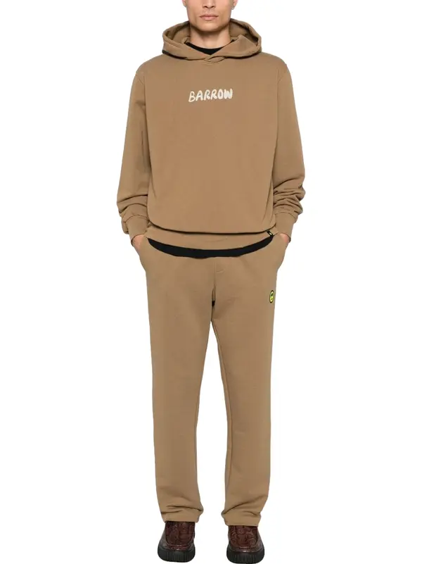 BARROW Flocked-logo Track Pants - Brown