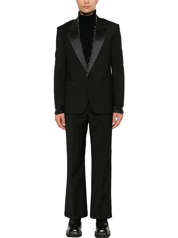 ERALDO Raw-cut Suit - Black