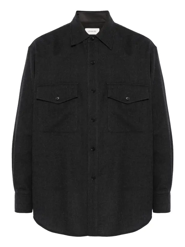 LEMAIRE Virgin-wool Shirt - Grey