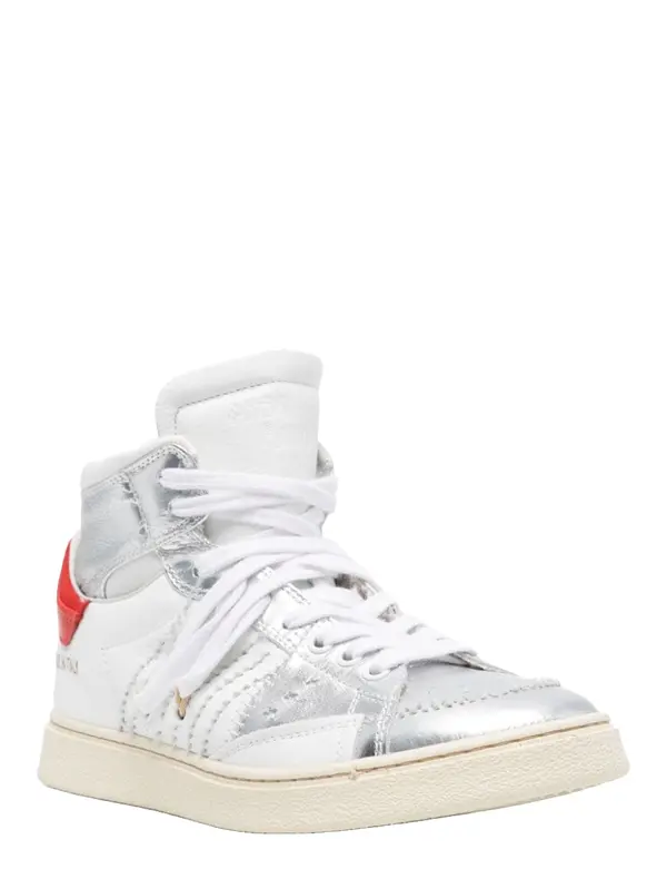 HIDNANDER Cage Dual High-top Sneakers - Silver