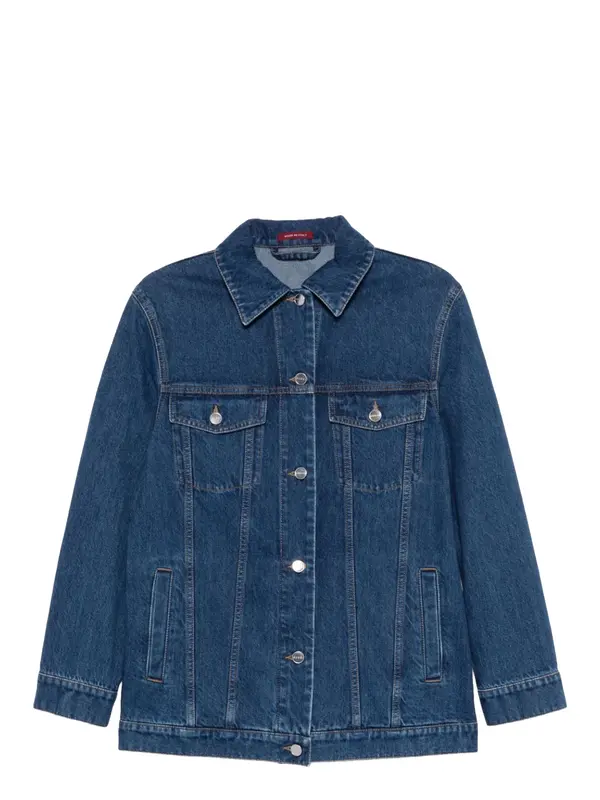 Gucci Logo-print Denim Jacket - Blue