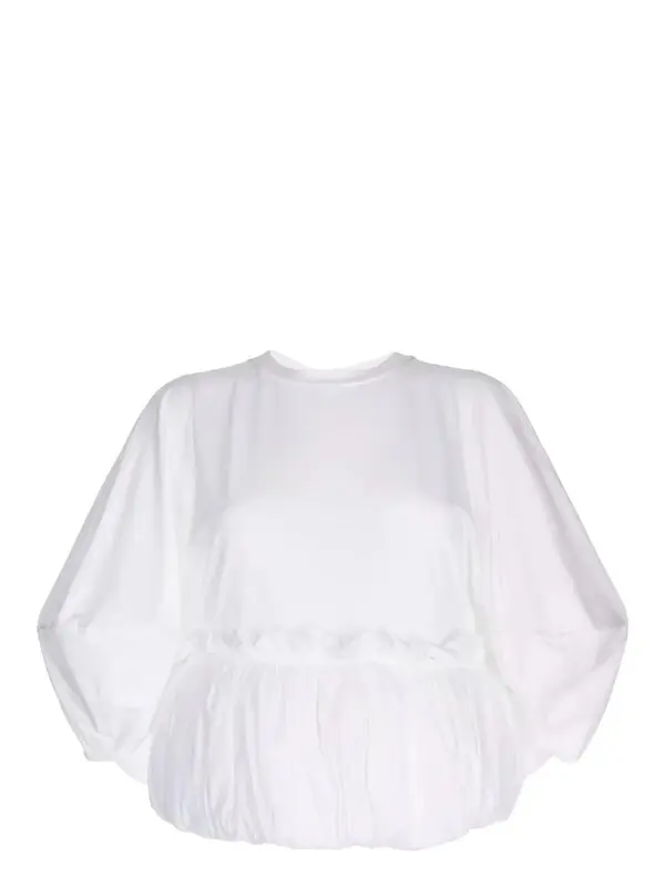 ENFOLD Long-sleeve Blouse - White