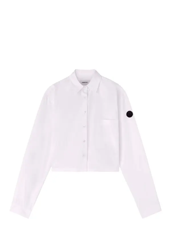 AMBUSH Cropped Poplin Shirt - White