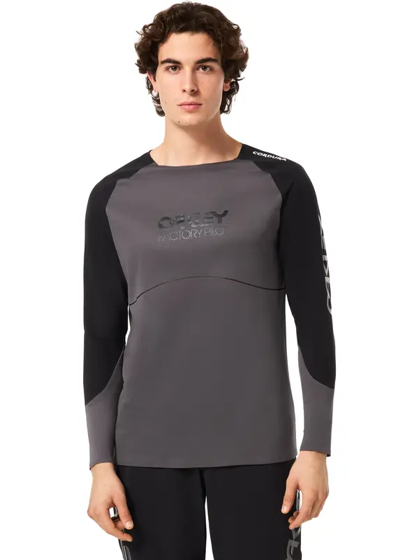 Oakley Maven Scrub Long Sleeve Jersey - Black,grey