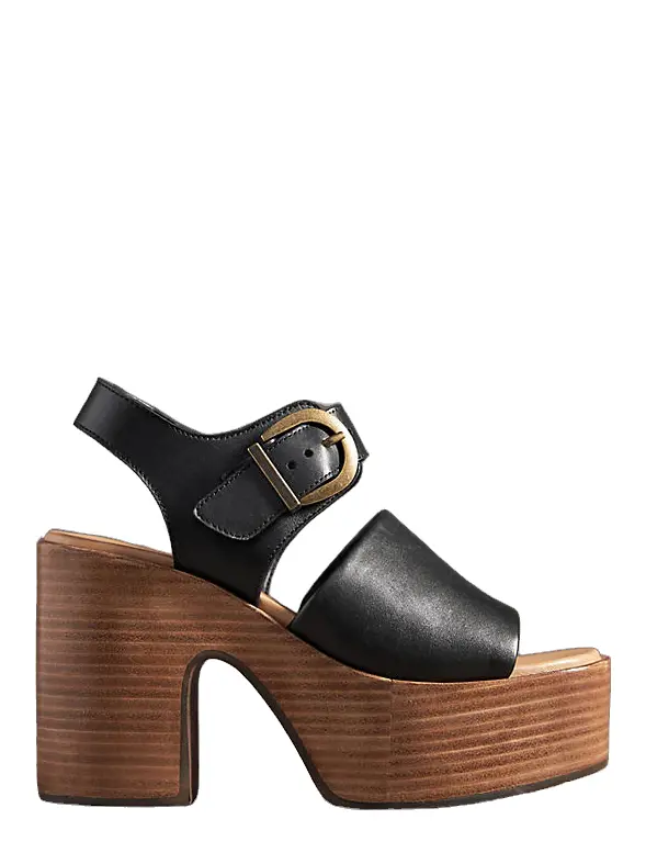 Seychelles Mosh Pit Platform Sandals - Black