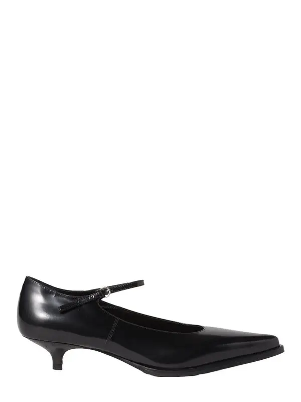 Miu Miu 35mm Brushed Leather Pumps - Black
