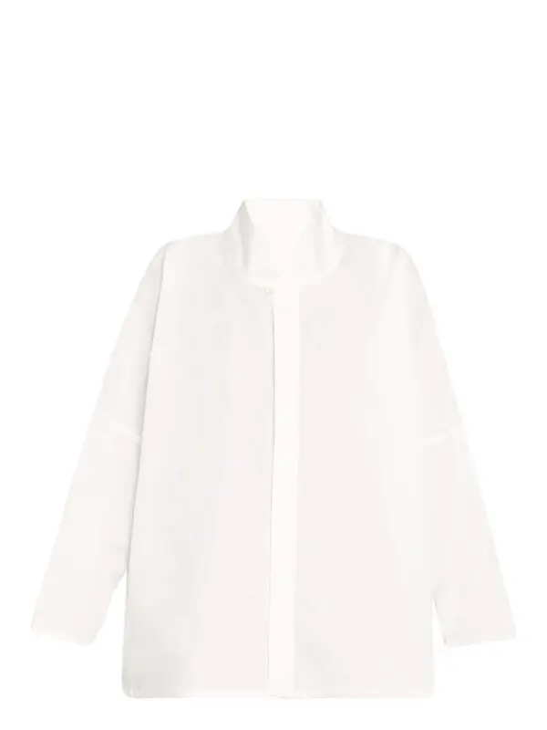 Eskandar Chinese Imperial Long Shirt - White