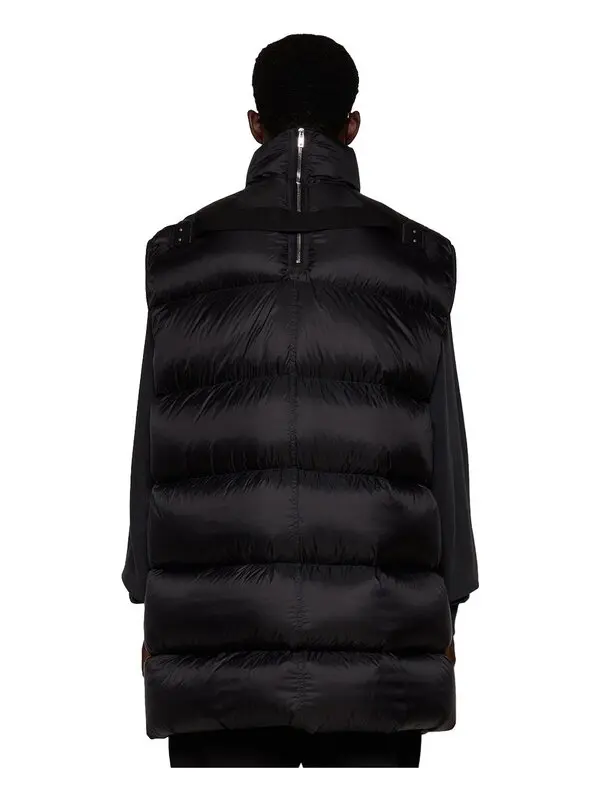 Rick Owens Flight Quilted Vest - Black