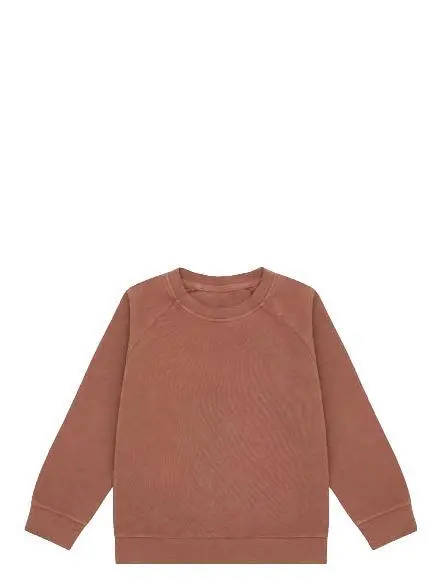 VILD HOUSE OF LITTLE Organic Cotton Pullover - Clay Pink-beetroot Plant Dye
