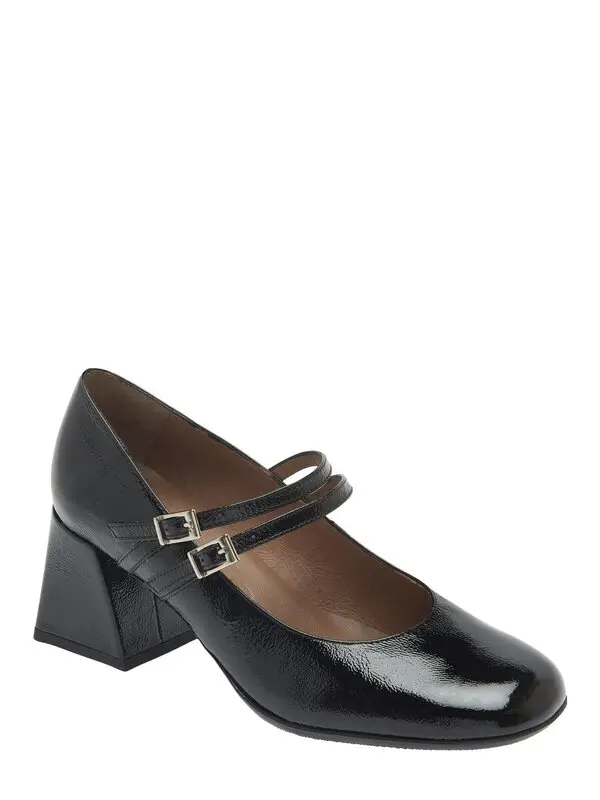 WONDERS Mary Jane Pump - Black Patent Leather