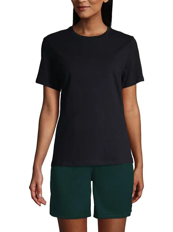 LANDS' END School Uniform Essential T-shirt - Black