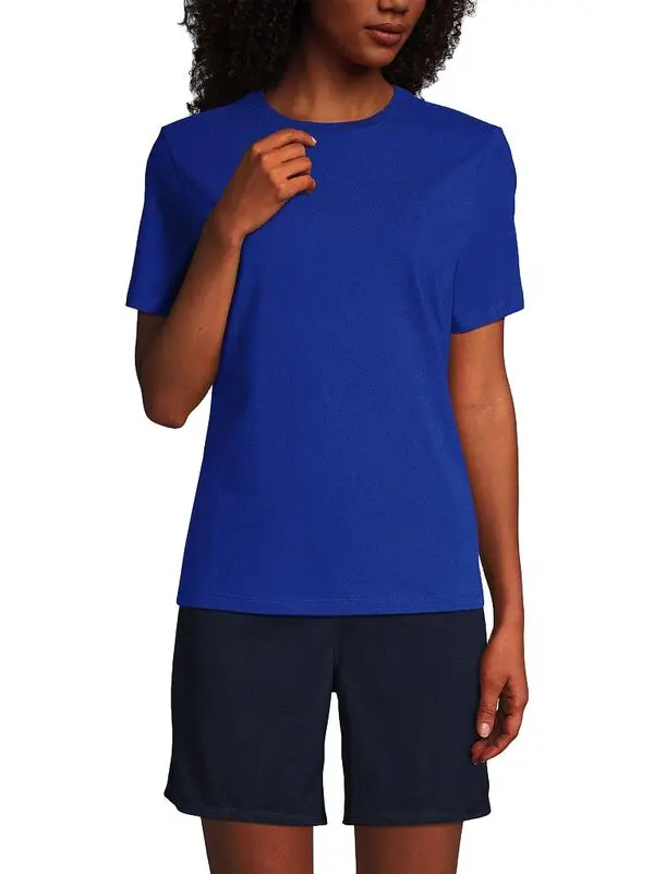 LANDS' END School Uniform Essential T-shirt - Cobalt