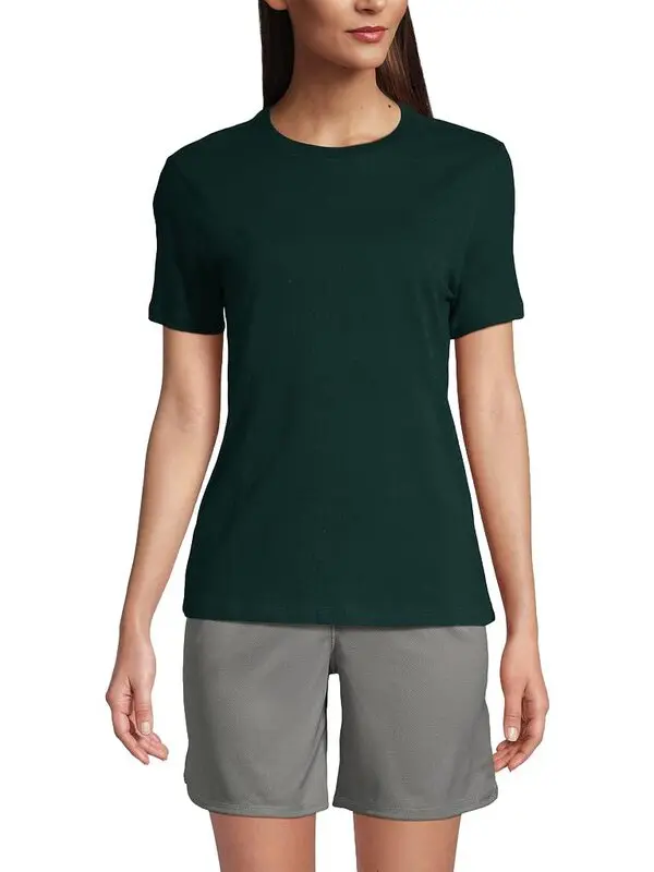 LANDS' END School Uniform Essential T-shirt - Evergreen