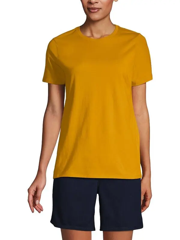 LANDS' END School Uniform Essential T-shirt - Racing Yellow