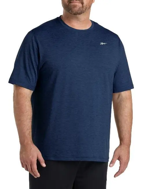 REEBOK Big & Tall Performance T-shirt - Collegiate Navy Hthr