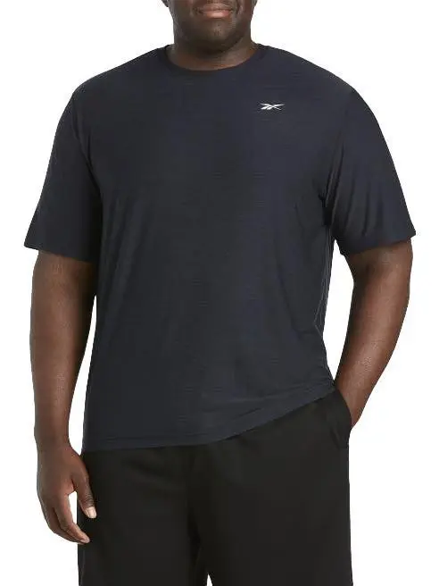 REEBOK Big & Tall Performance T-shirt - Night Blk Hthr