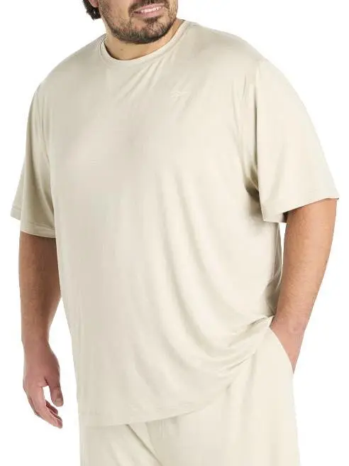 REEBOK Big & Tall Performance T-shirt - Sport Beige Heather