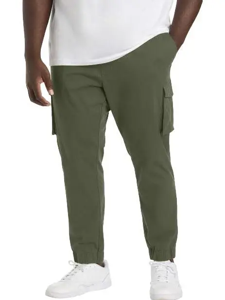 TRUE NATION BY DXL Big & Tall Cargo Joggers - Four Leaf Clover
