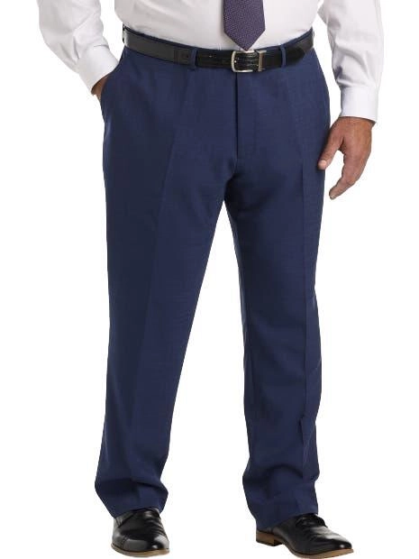 JV REFLEX Textured Suit Pants - Navy