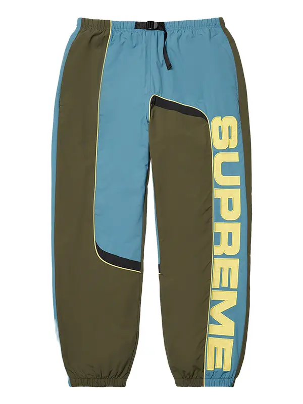 Supreme Paneled Belted Track Pant 'olive - Green