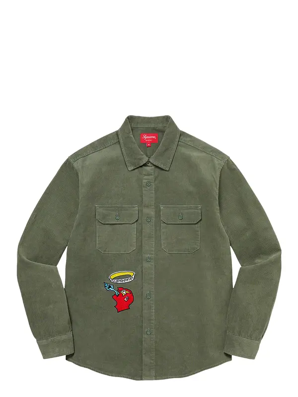 Supreme Gonz Corduroy Work Shirt - Green