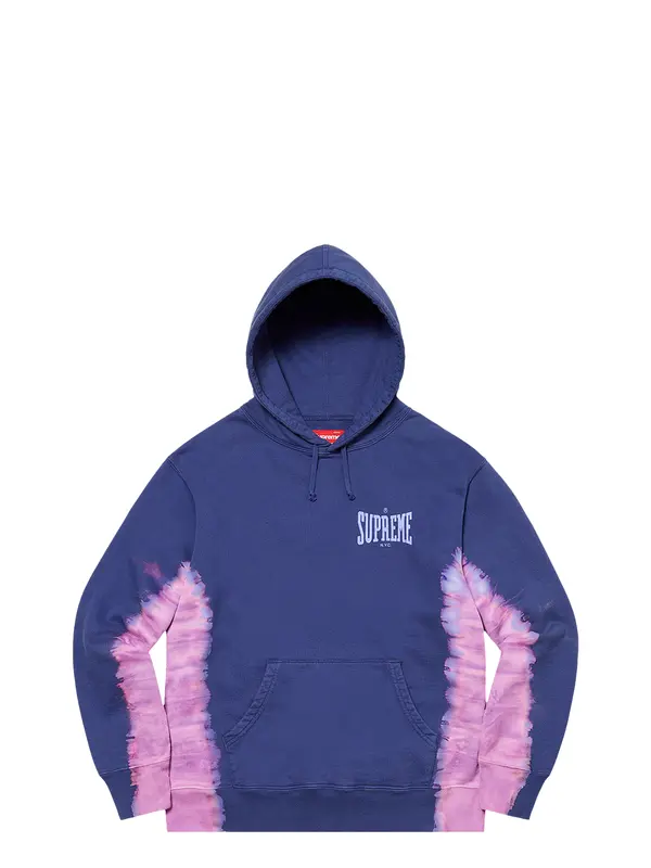 Supreme Bleached Hooded Sweatshirt - Blue