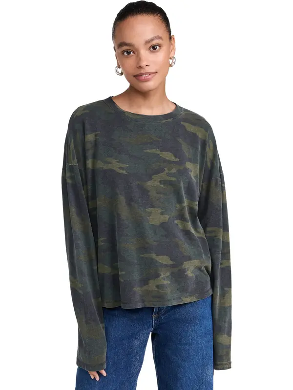 ASKK NY Printed Long Sleeve Top - Camo