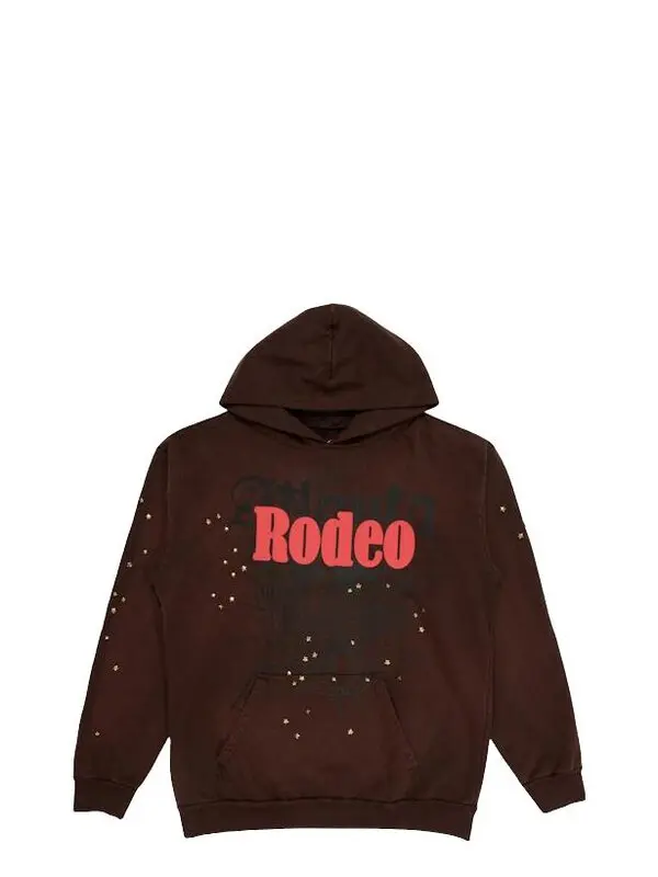 TRAVIS SCOTT Cactus Jack X Sp5der Days Before Rodeo Hooded Sweatshirt - Brown