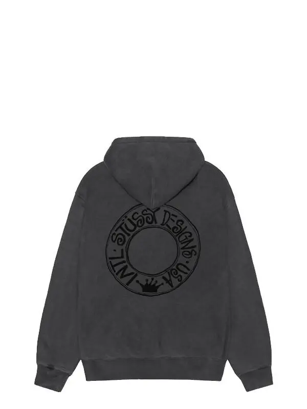 StÜssy Buana Pigment Dyed Hoodie - Black