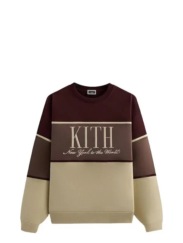 Kith Panelled Nelson Crewneck Sweatshirt - Rave