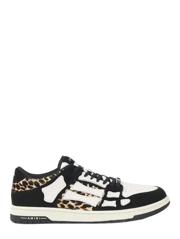 Amiri Leopard Skel Top Low Leather Sneakers - Multicoloured