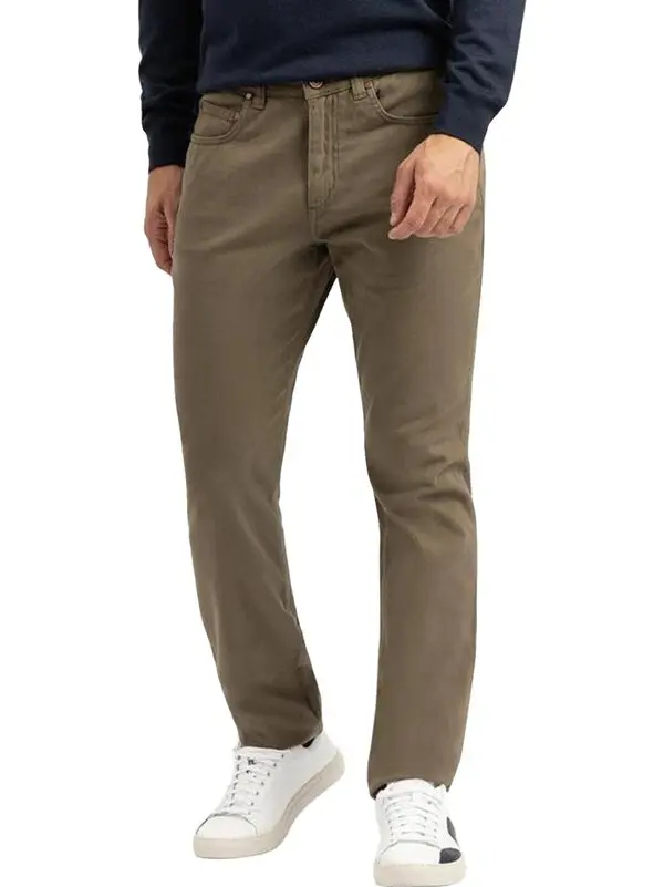 Boglioli Washed Cotton Five-pocket Pants - Nut