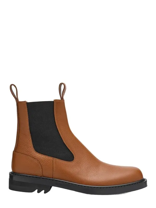 Dries Van Noten Qu110 Leather Chelsea Boots - Tan