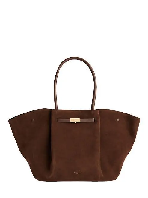 DEMELLIER Leather New York Tote Bag - Mocha/mocha