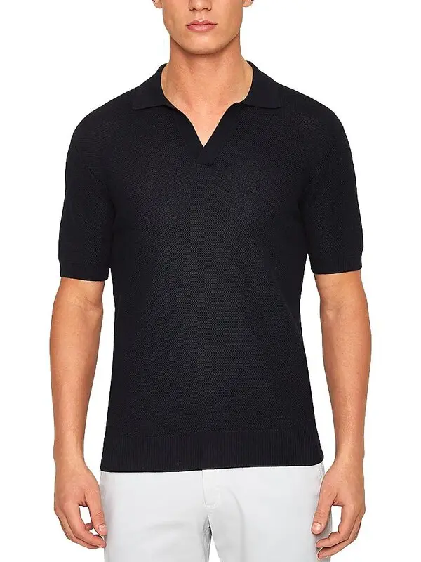 Orlebar Brown Horton Cotton Pique Tailored Fit Polo Shirt - Night Iris