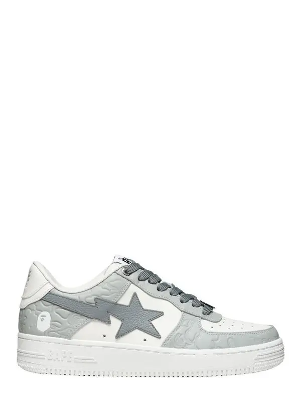 BAPE A Bathing Ape Sta #4 Linecamoin Sneakers - White/grey