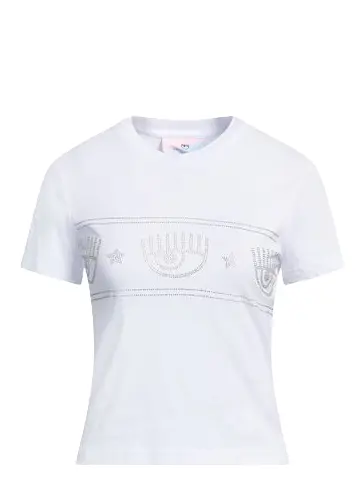 CHIARA FERRAGNI T-shirt With Crystal Embellishments - White