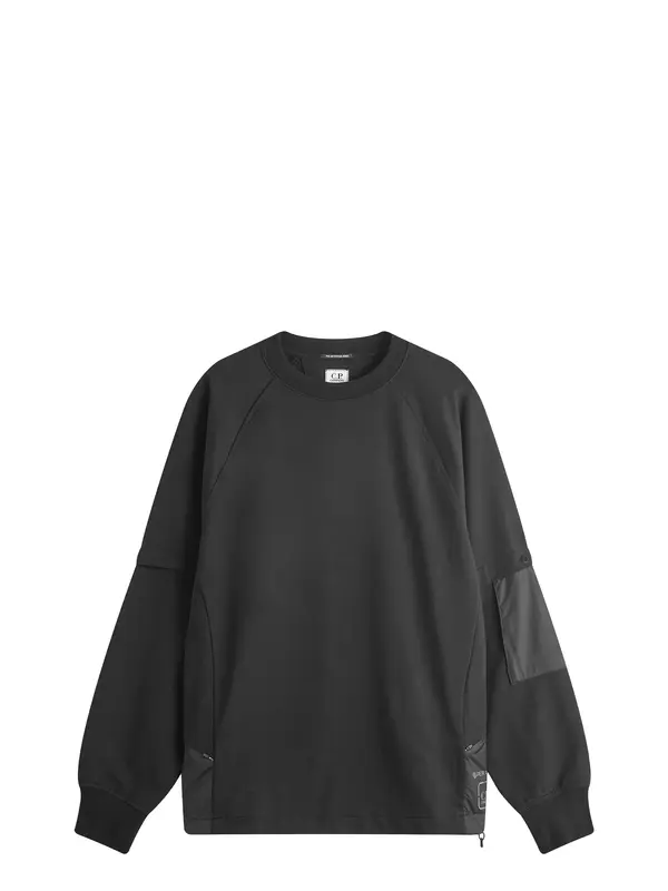 C.P. COMPANY Metropolis Crew Neck Sweatshirt - Black
