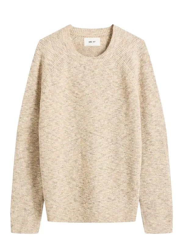 Nn07 Jacobo Boucle Jumper - White Pepper