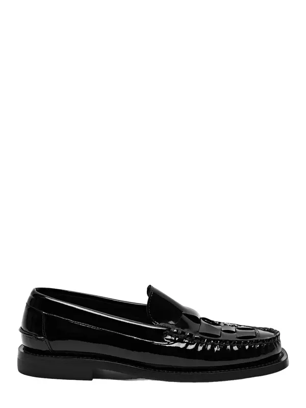 Hereu Nombela Patent Leather Loafers - Black