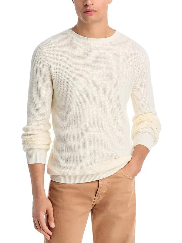 Faherty Brand Sunwashed Crewneck Sweater - White Shell