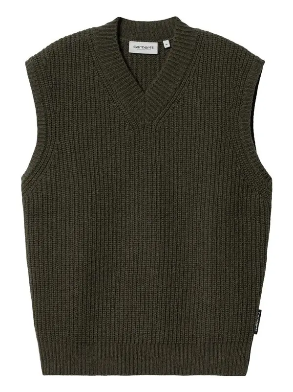 Carhartt Work In Progress Wool Knitwear Gilet Marlon - Green