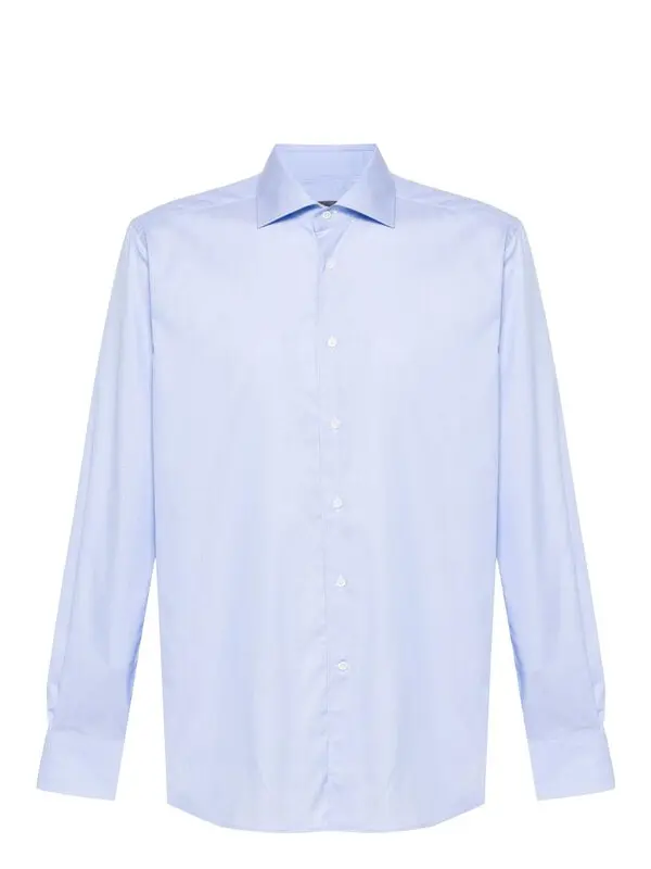 Corneliani Mini-checked Shirt - Blue